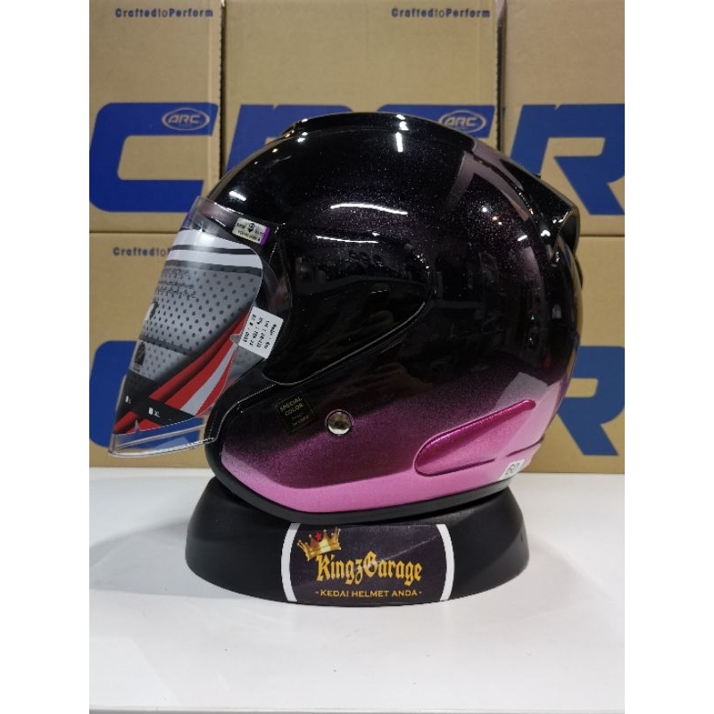 ️ KingzGarage ⬅️ Helmet ARC Ritz Two Tone Neon Pink Raya Edition ...