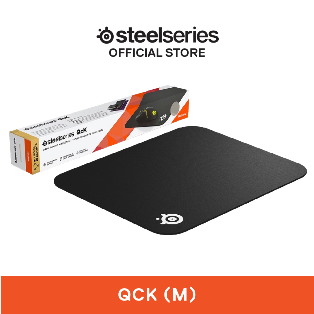 SteelSeries QcK Medium Gaming Durable Mouse Pad (320mm x 270mm x 2mm ...