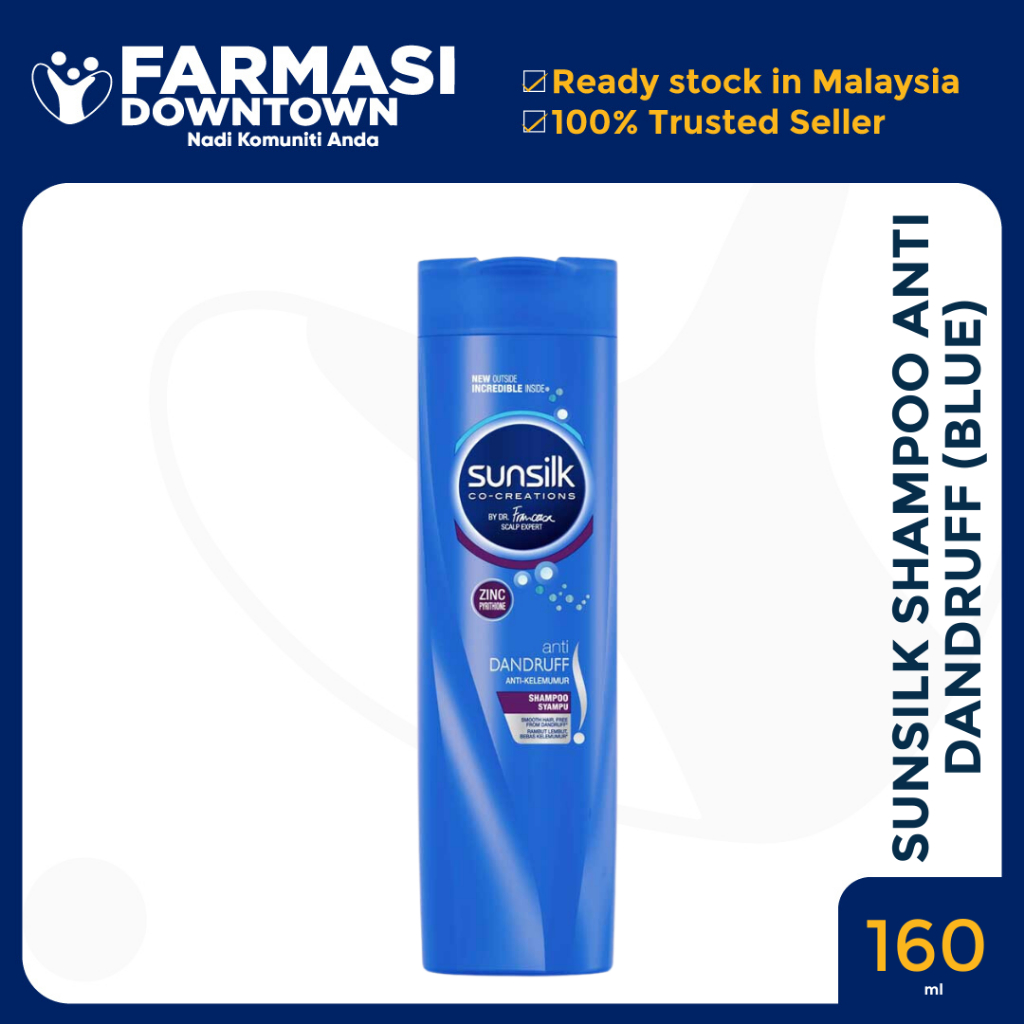 SUNSILK SHAMPOO ANTI DANDRUFF 160ML (BLUE) | Shopee Malaysia