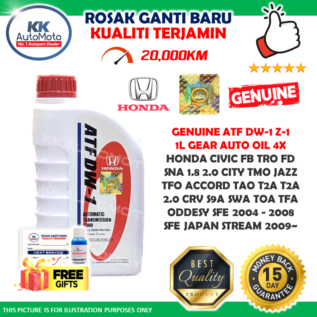 4 Botol Honda Civic FD FB SNA City TMO Jazz TFO Accord TAO T2A CRV SWA ...