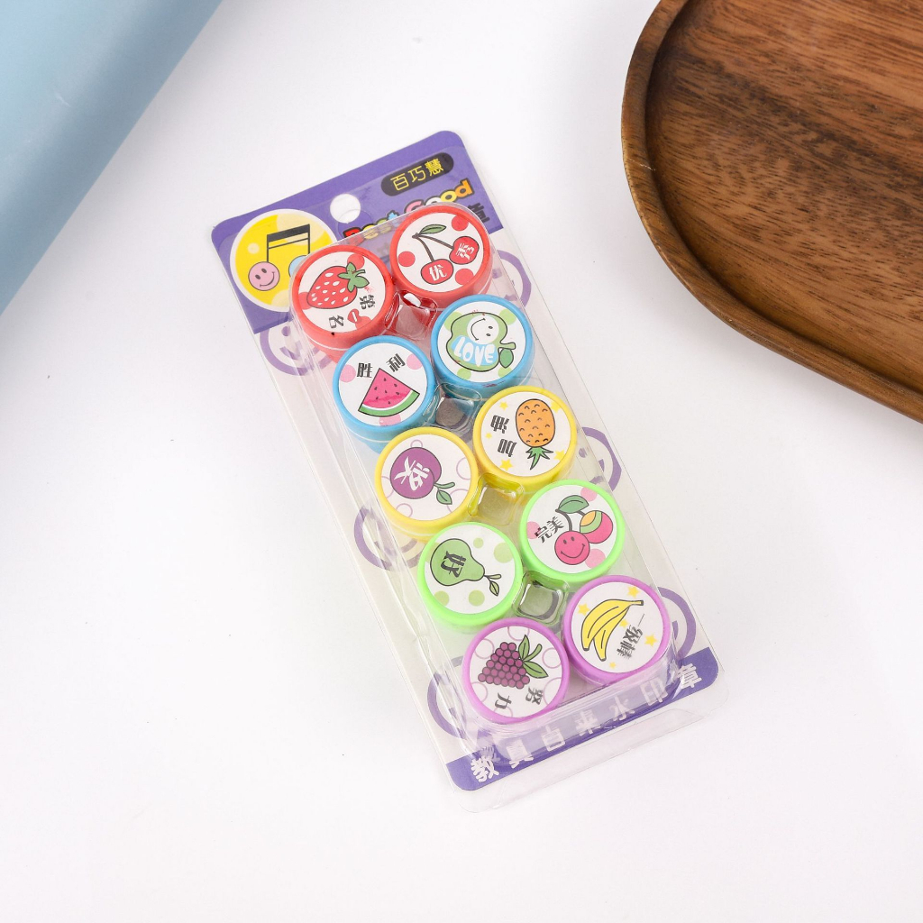 TB 💥Washable Kids Reward Stamp💥 Cartoon Stamp Cop Kanak-kanak Cop Guru ...