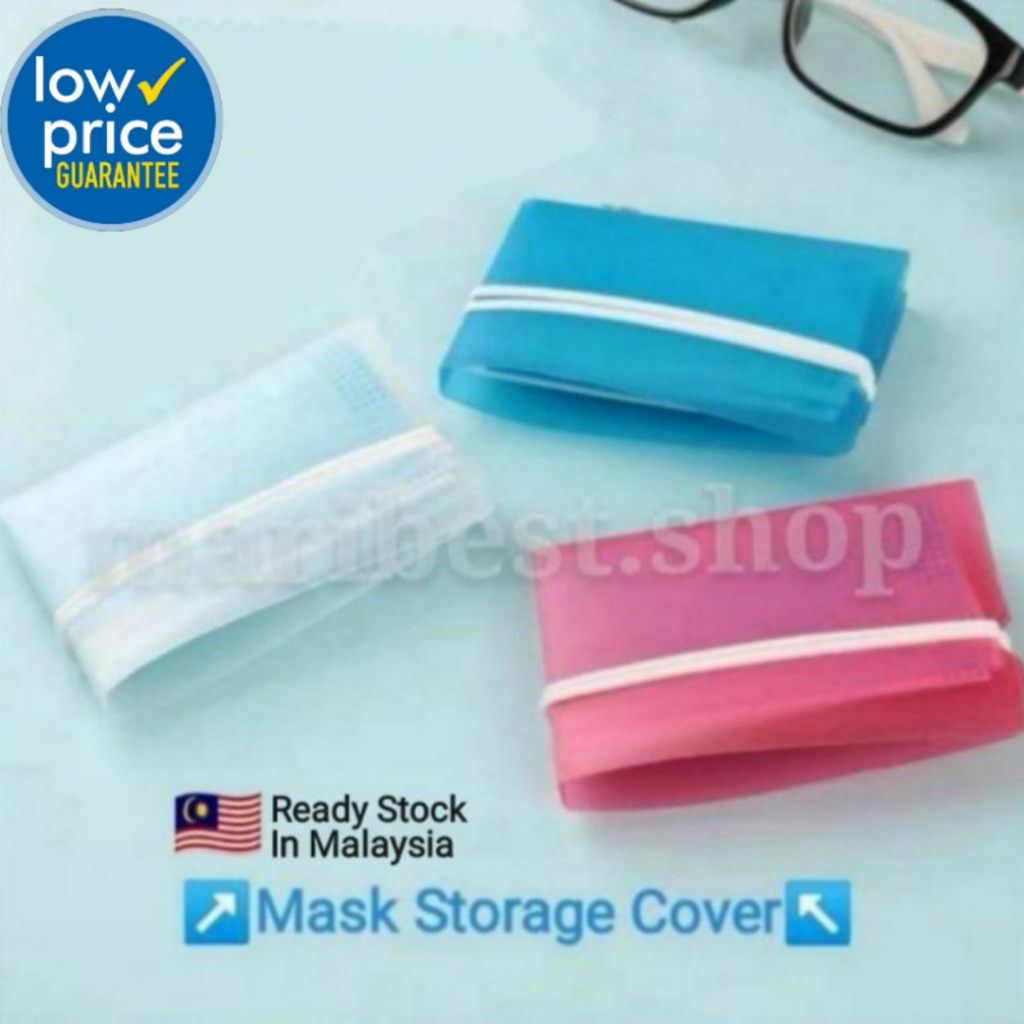 Mask Storage Plastic Cover Washable Foldable / Mask Keeper | Shopee ...