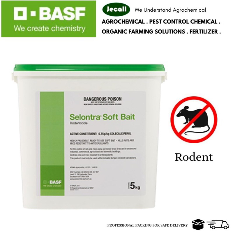 BASF Selontra® Soft Bait Rodents Control 5KG / Cholecalciferol 0.075% ...