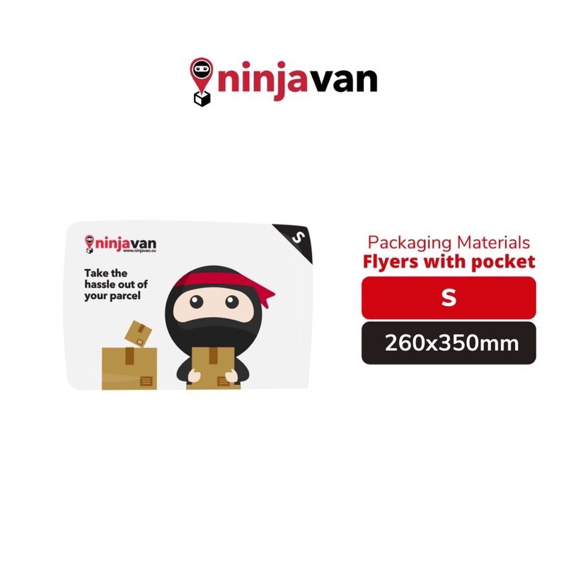 50 PCS Ninja Van Courier Parcel Flyer Bag Size S , M , L (50 PCS ...