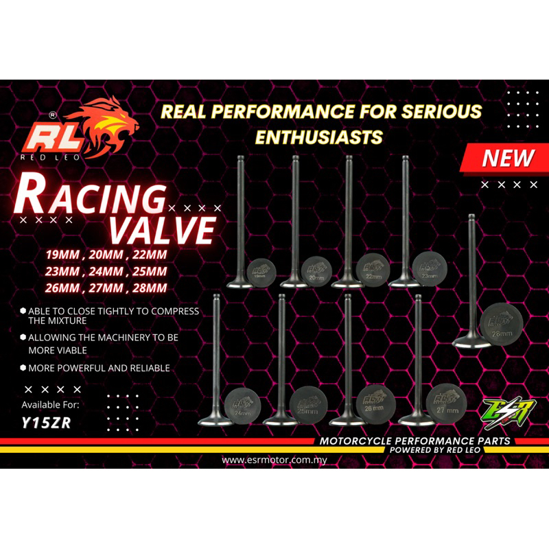 VALVE REDLEO RACING Y15/LC135/Y16 | Shopee Malaysia