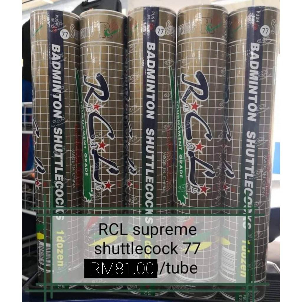 RCL Supreme Badminton Shuttlecock (Speed 76/77) Original 100% | Shopee ...