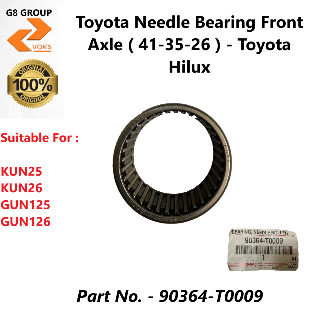 Toyota Needle Bearing Front Axle (41-35-26 ) - Toyota Hilux ( 90364 ...
