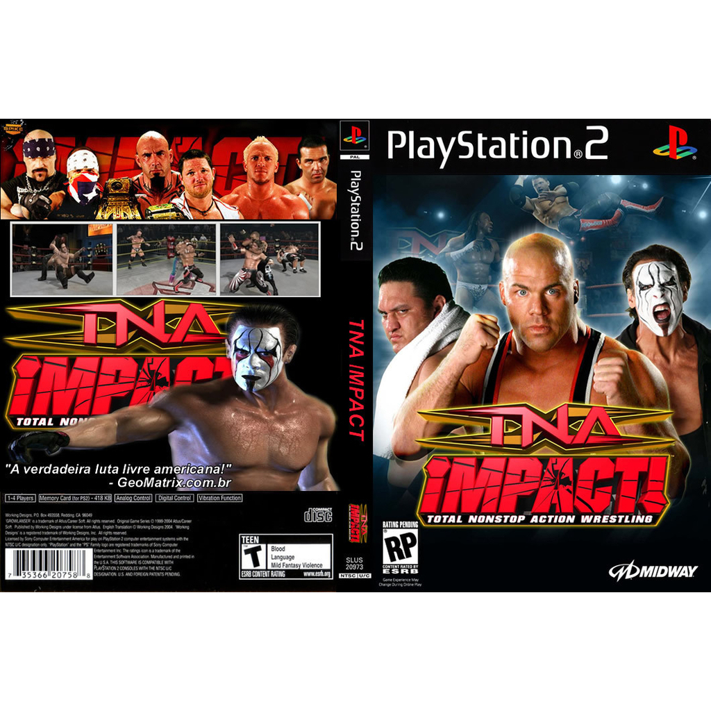 TNA Impact! Total Nonstop Action Wrestling (CD Games PS2) | Shopee Malaysia