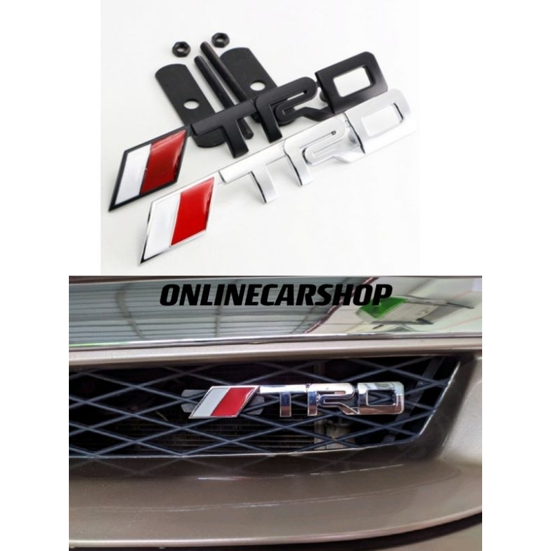 Logo TRD 3D Metal Grille Emblem Car Styling Toyota Vios Ncp93 Dugong ...
