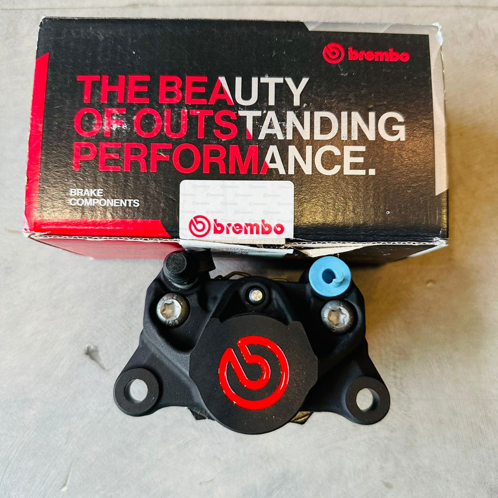 ORIGINAL BREMBO P34 BLACK RED LOGO 2POT CALIPER 100%MADE ITALY P32 ...