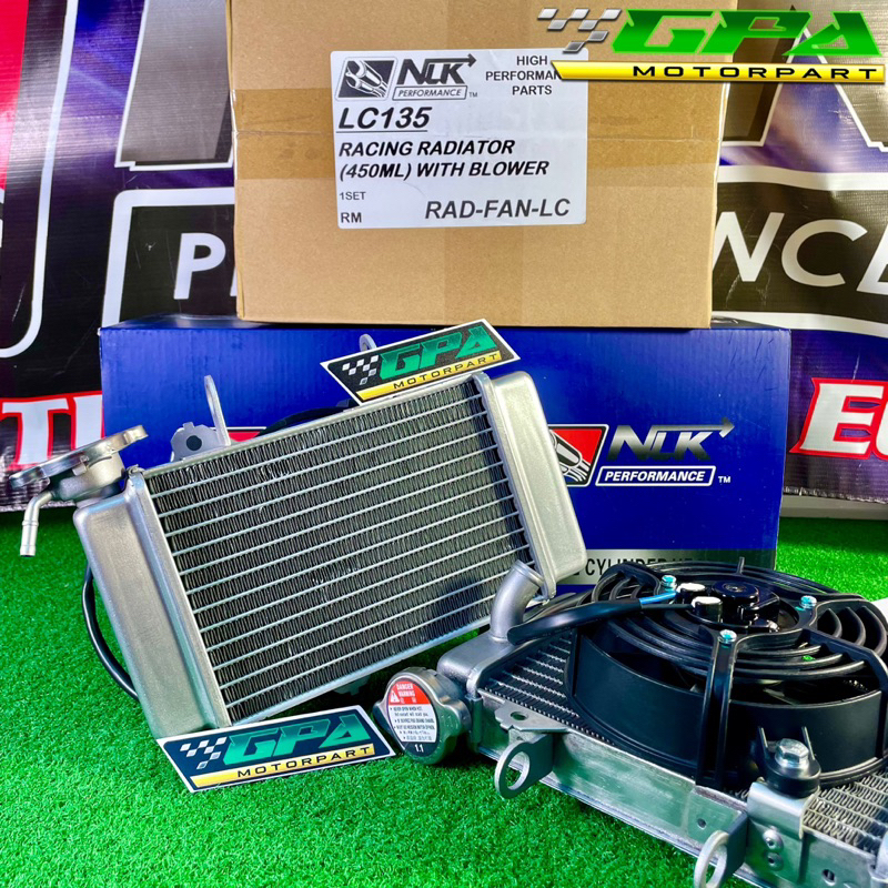 NLK PERFORMANCE RACING RADIATOR LC135 (450ML) Y15 (350ML) WITH BIG ...