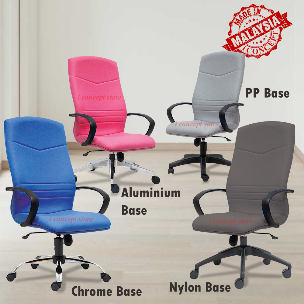 Executive Highback Fabric Office Chair / Kerusi Pejabat Beroda ...