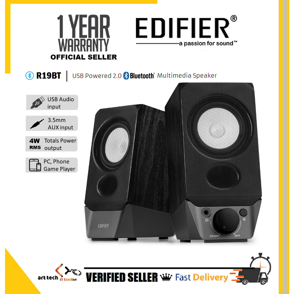 Edifier R19BT 2.0 PC Bluetooth Speaker System / R19U High Quality 2.0 ...