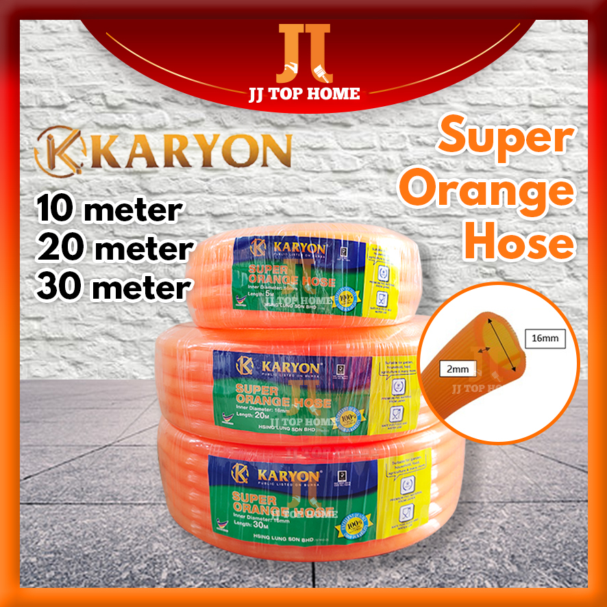 10m / 20m / 30m KARYON Super Orange Garden Hose / Garden Hose / Paip ...