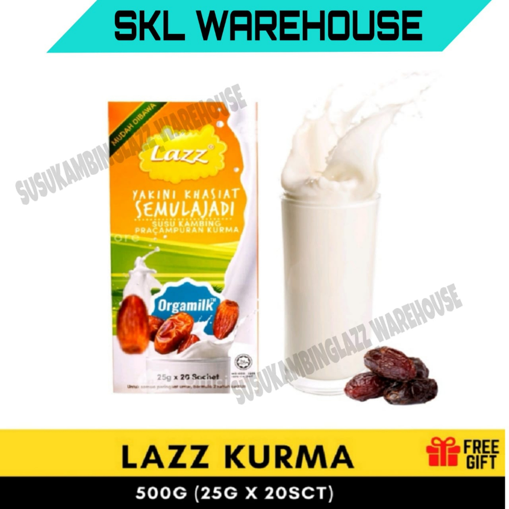 LAZZ Susu Kambing Kurma Pack Sachet Original HQ 20sachet x 25g | Shopee ...