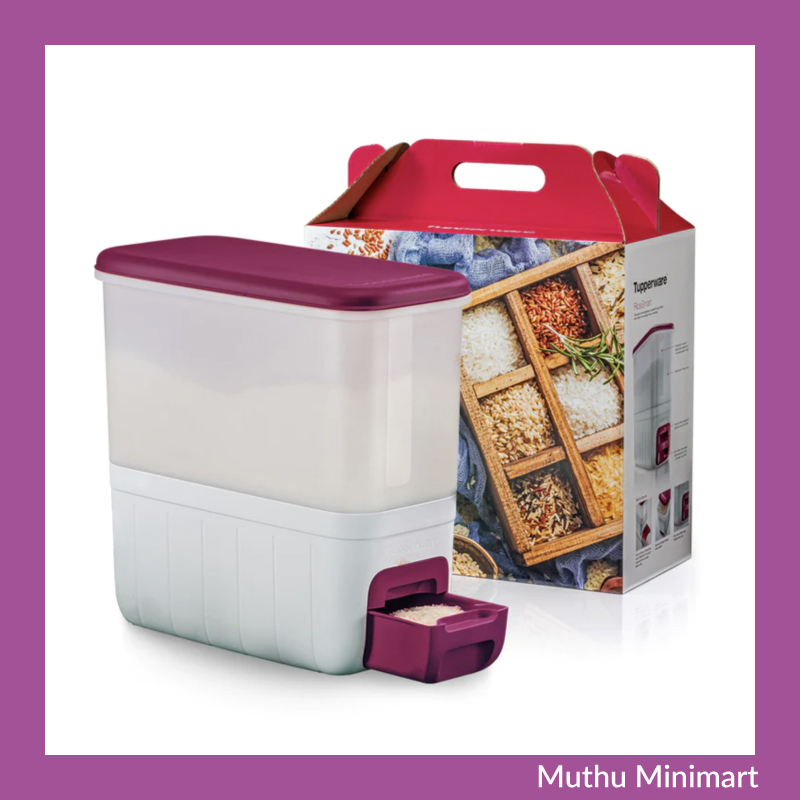 Original Tupperware | RiceSmart 10kg Rice Keeper Rice Dispenser Rice ...
