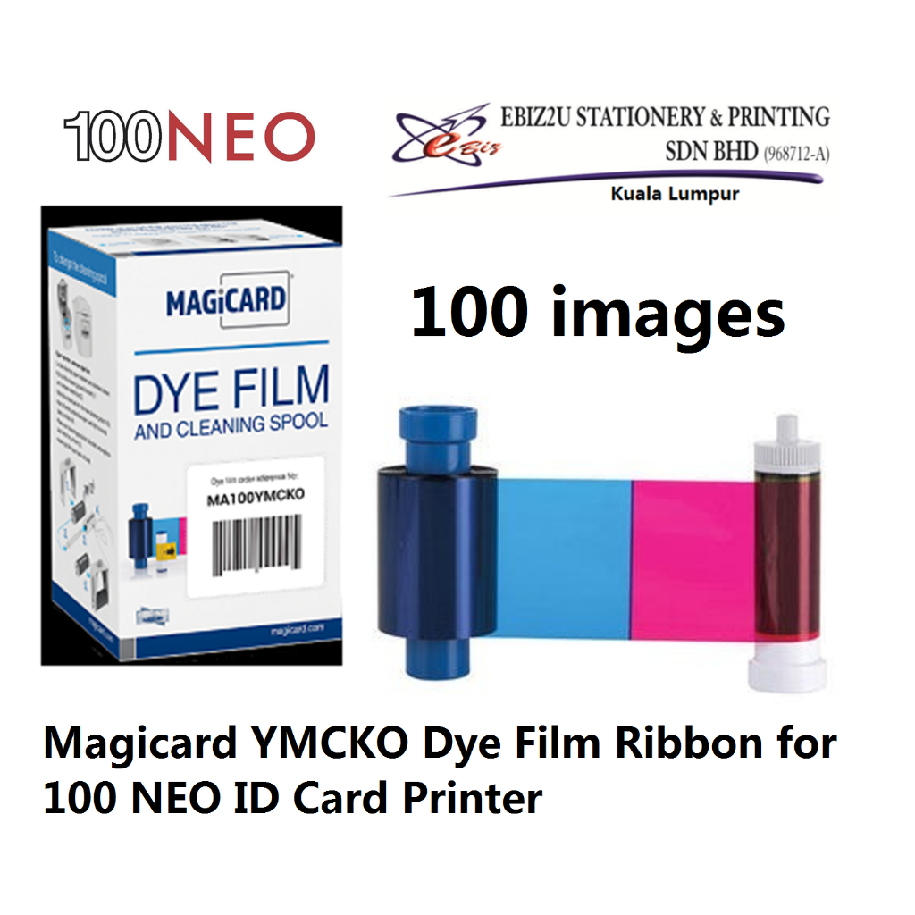 Magicard YMCKO Dye Film Ribbon for 100 NEO ID Card Printer | Shopee ...