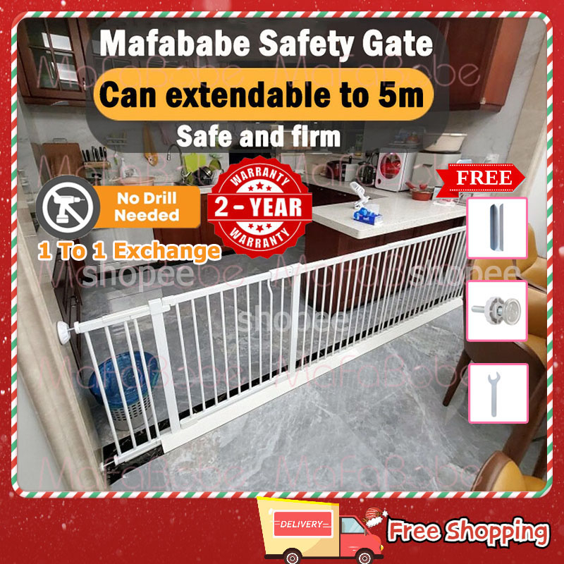 Mafababe 75-502cm Safety Lock Baby Gate Baby Safety Gate Auto Lock ...