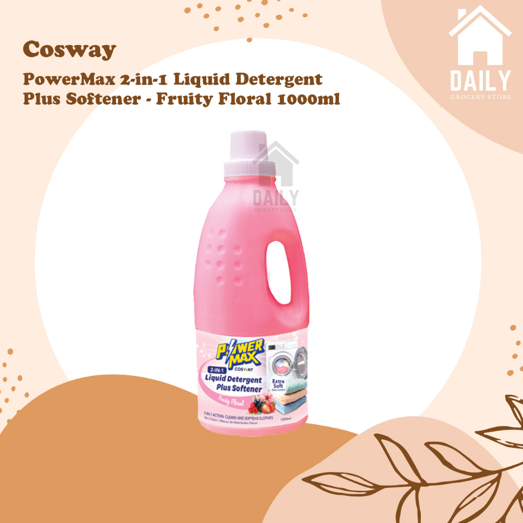 Cosway PowerMax 2-in-1 Liquid Detergent Plus Softener - Fruity Floral ...