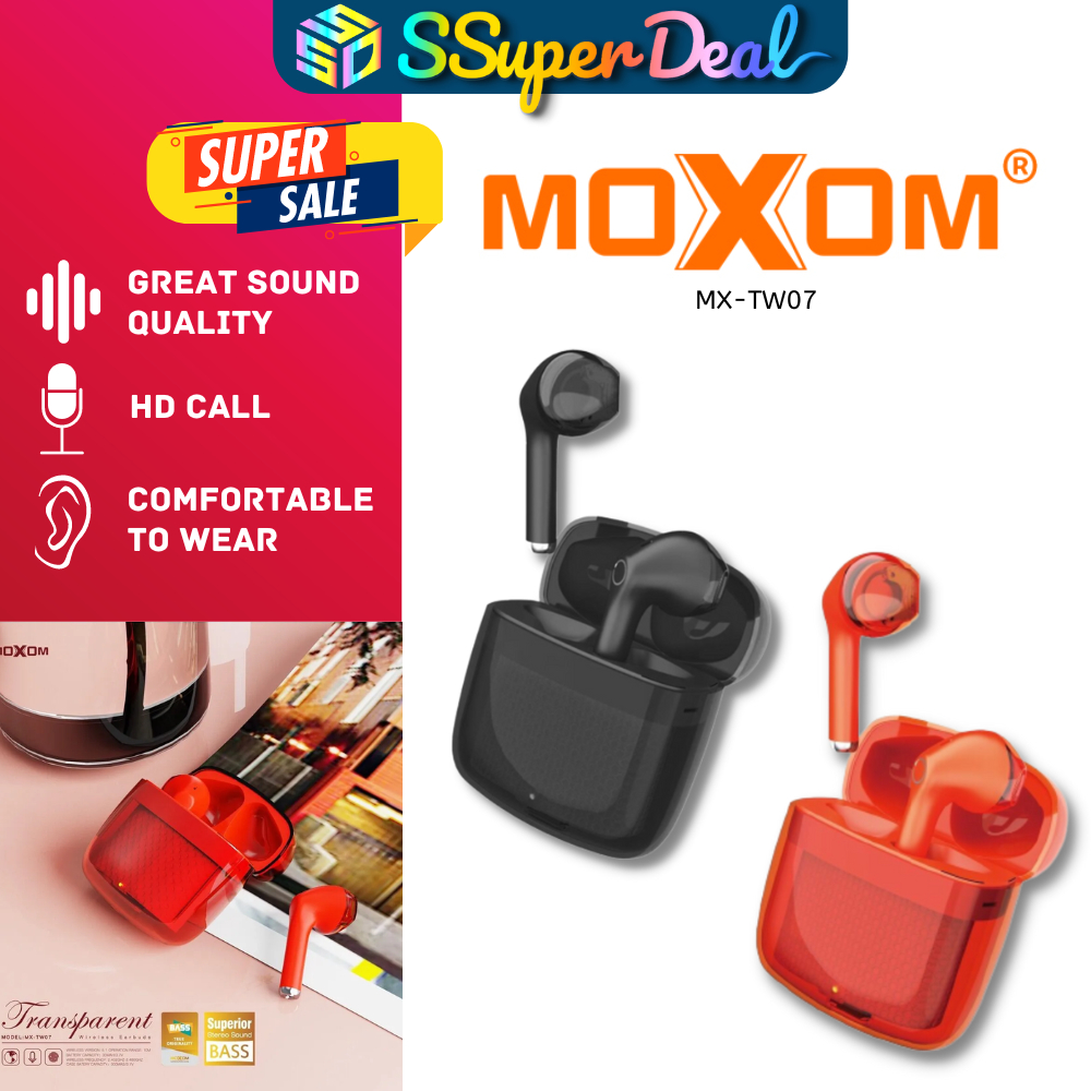 Moxom MX-TW07 Transparent Wireless Earbuds | Shopee Malaysia