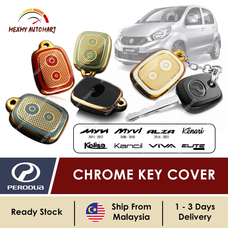 PERODUA MYVI VIVA ALZA Sarung Kunci Remote Case Casing Key Cover Car ...