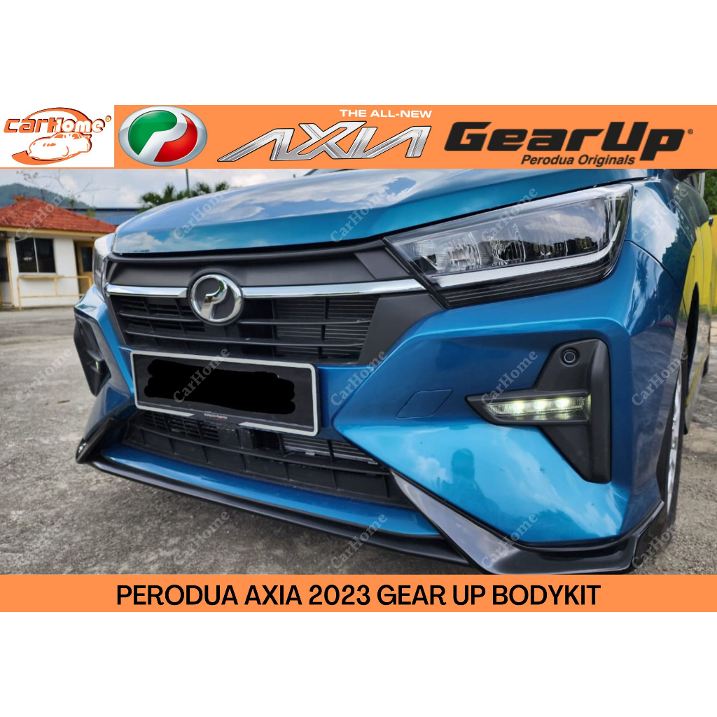 Perodua Axia 2023 OEM Gear Up Bodykit Front Skirt side skirt Spoiler ...