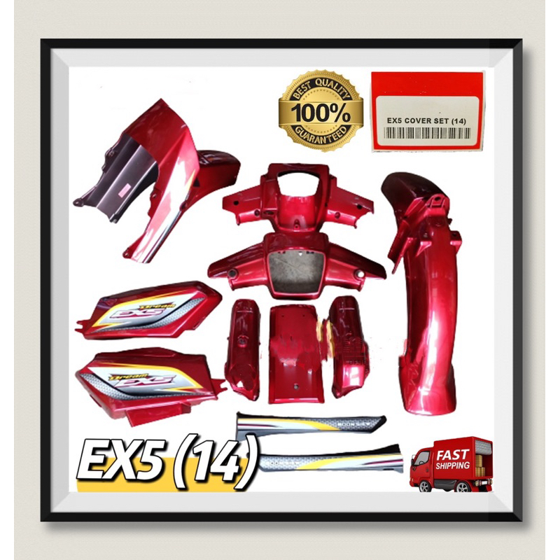 Honda EX5 COVER SET WITH STICKER (14) CAVER SET BODY COVER EX5 DREAM SIAP STICKER | Shopee Malaysia
