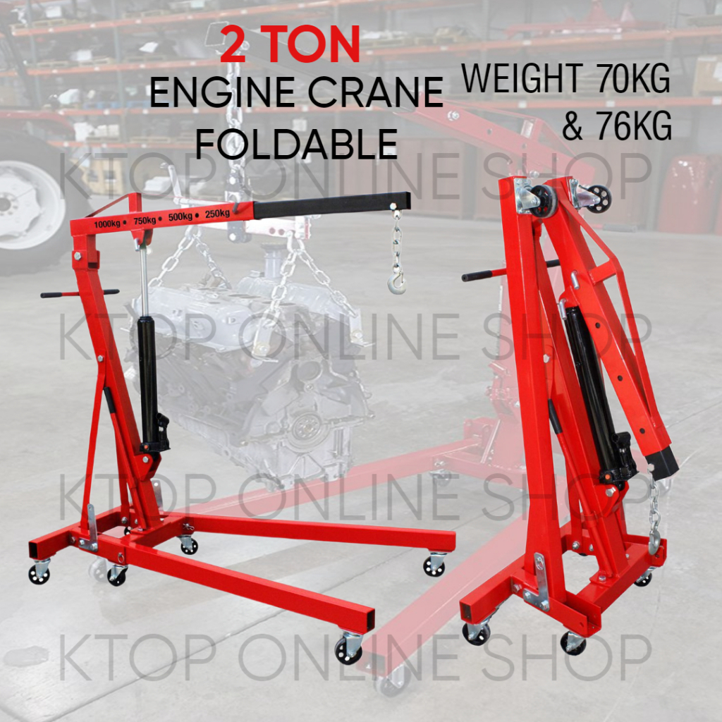 2T Hydraulic Foldable Engine Crane(70KG/76KG) | Shopee Malaysia