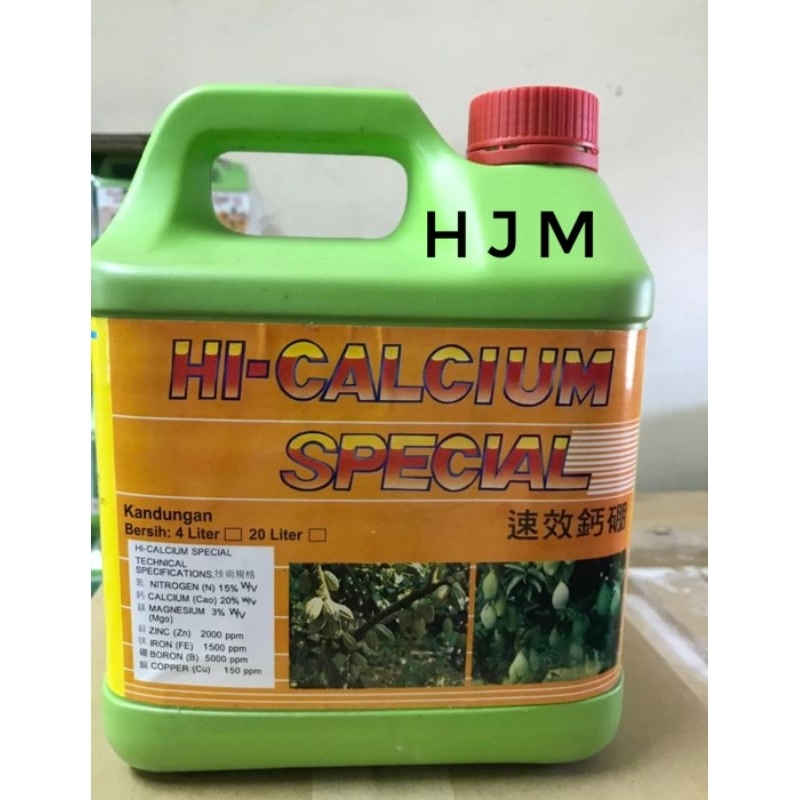 4L Hi-Calcium Special Baja Foliar Kalsium Boron Calcium Boron Liquid ...