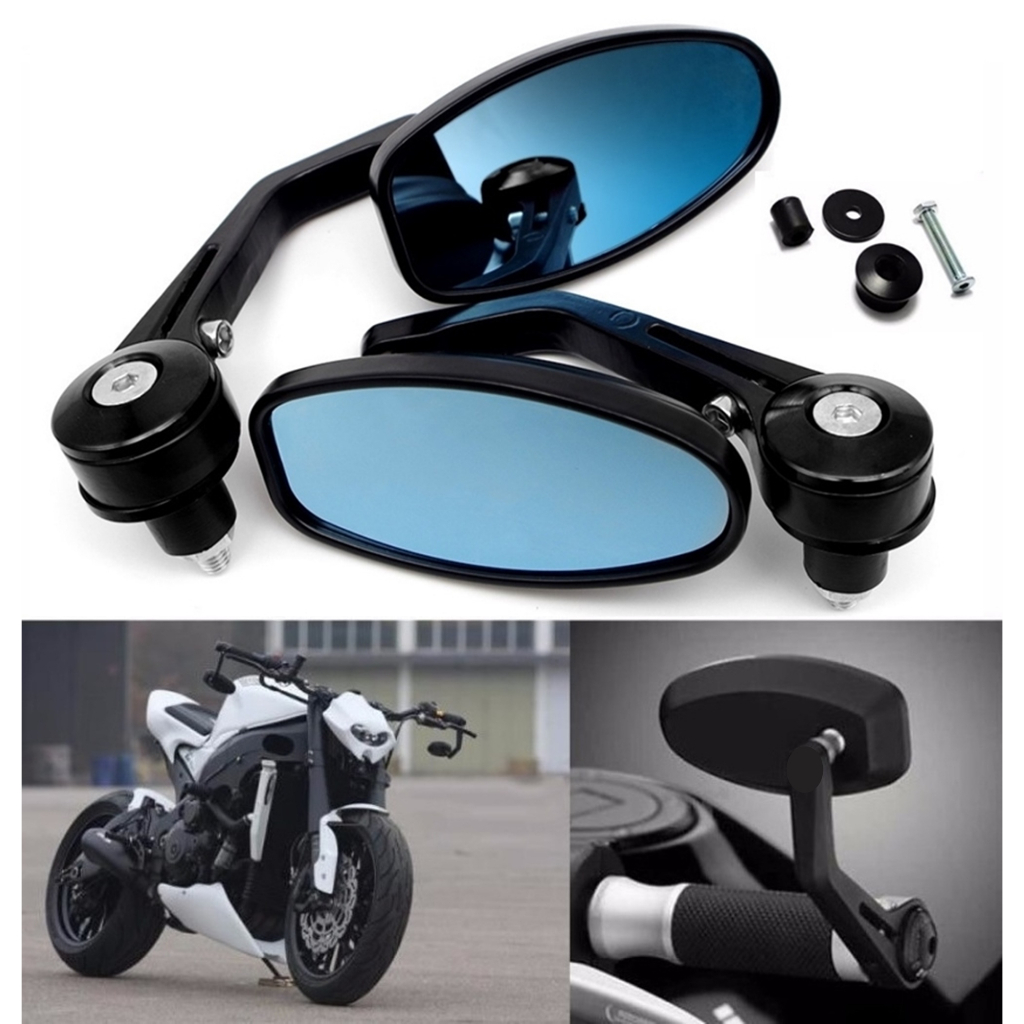 Cermin Motosikal Motor Mirror 7/8 Handle Bar End Mirror Motorcycle ...