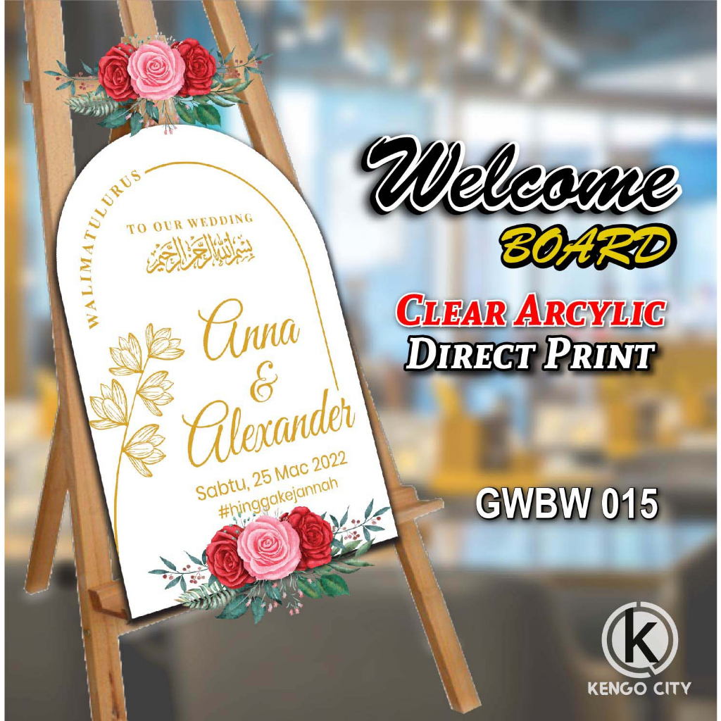 Curve Black Welcome Board Custom Acrylic, Wedding Signage, Welcome ...