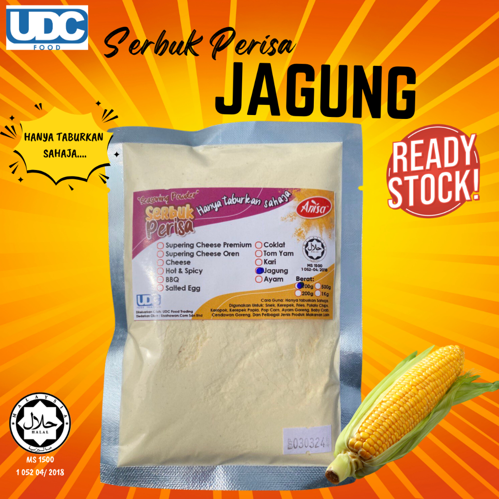 [SERBUK PERISA JAGUNG 1KG🔥] SEASONING POWDER SEDAP HALAL HANYA TABURKAN ...