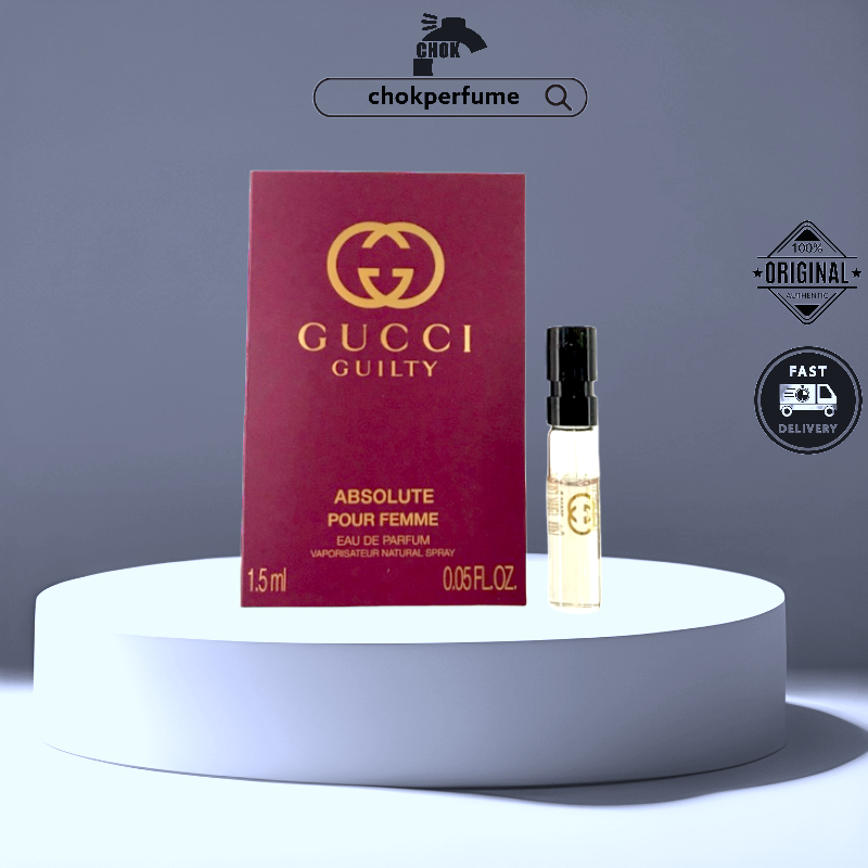 GC Guilty Absolute Pour Femme EDP 1.5ml Perfume Sample (W) | Shopee ...