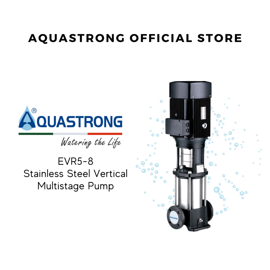 1.1kW 1.5HP Stainless Steel Vertical Multistage Pump EVR5-8 | Shopee Malaysia