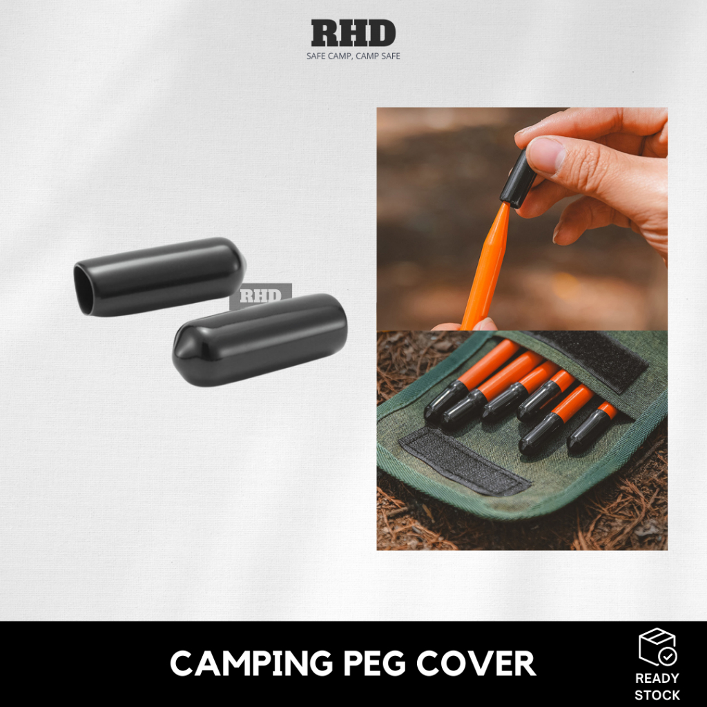 Camping Peg Sharp Protection Cover Pack of 10's Steel Nail Paku Khemah ...