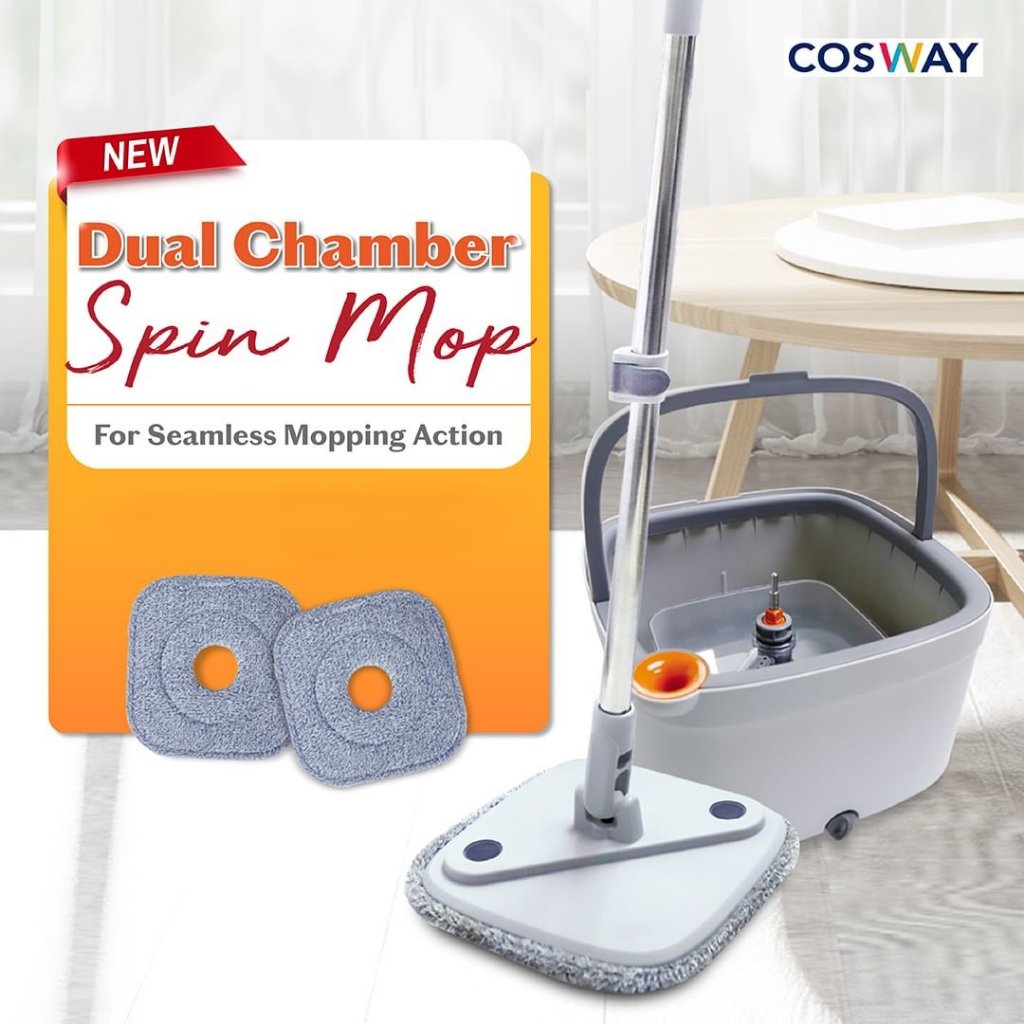 Dual Chamber Spin Mop - RA0931 | Shopee Malaysia