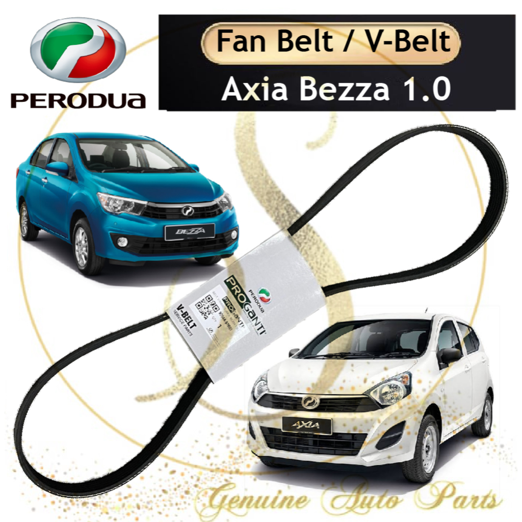 (100% ORIGINAL) PERODUA PROGANTI FAN BELT V-BELT PERODUA AXIA BEZZA 1.0 ...