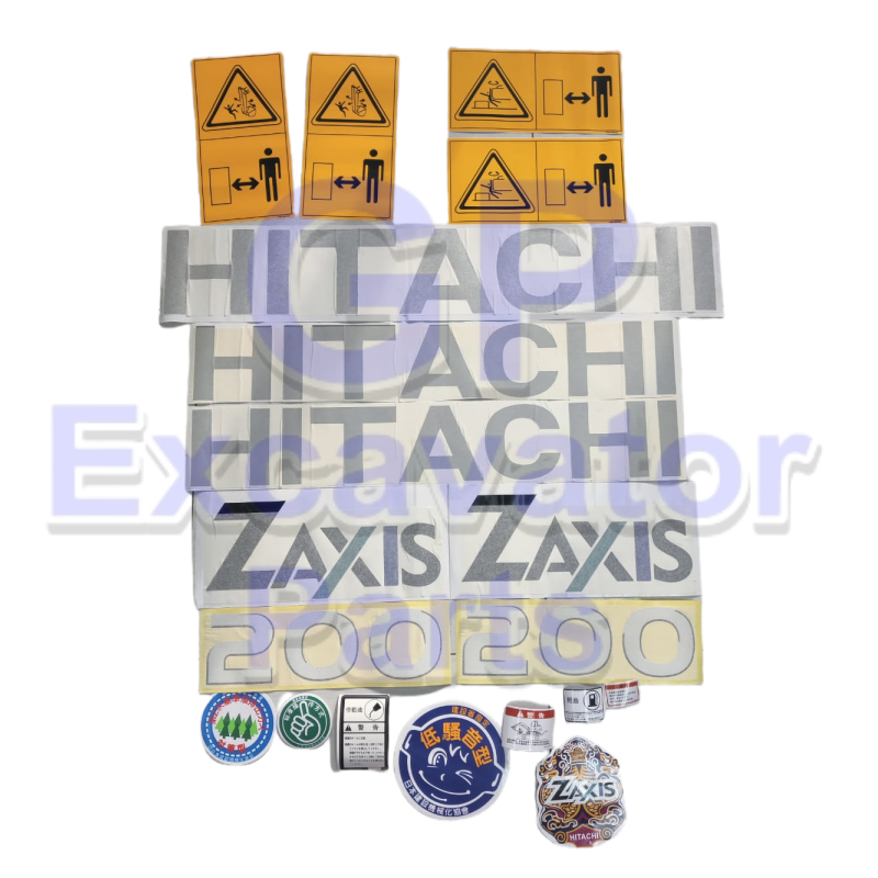 ZAXIS 200-1 / ZX200-1 HITACHI HYDRAULIC EXCAVATOR STICKER SET | Shopee ...