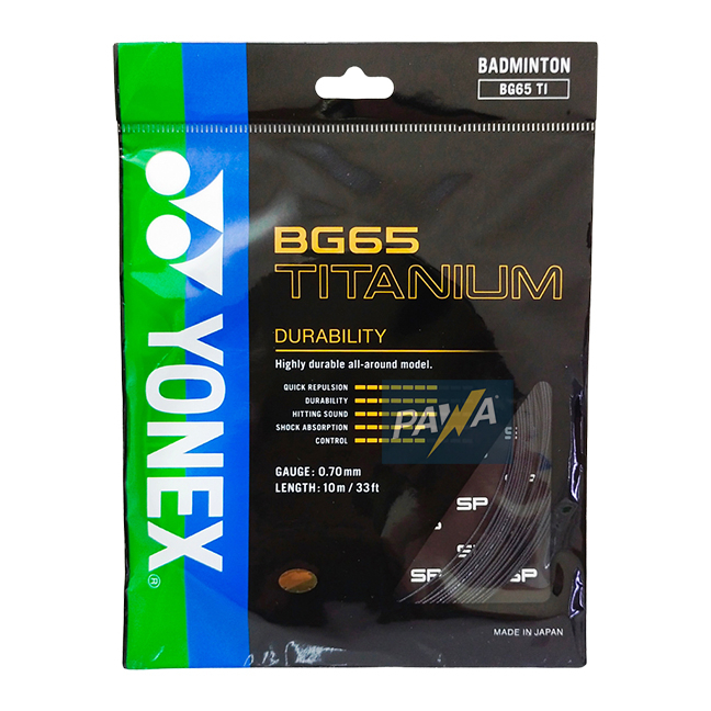 Yonex BG 65 BG65 Titanium TI Ti Badminton String (100% Original Sunrise) 0.7MM Durable | Shopee ...