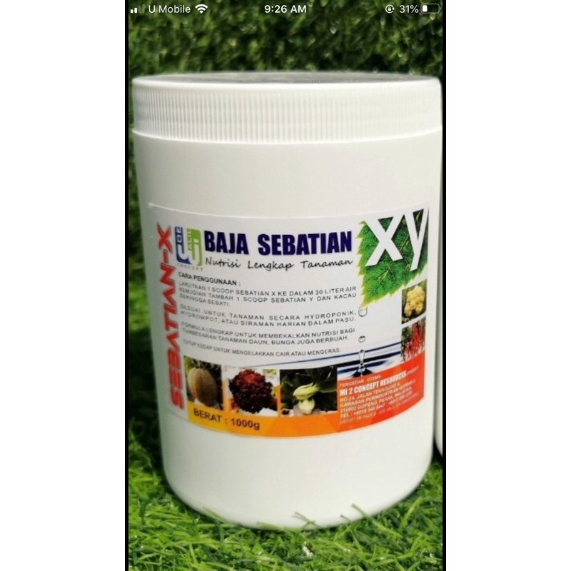 Baja sebatian X hidroponik | Shopee Malaysia