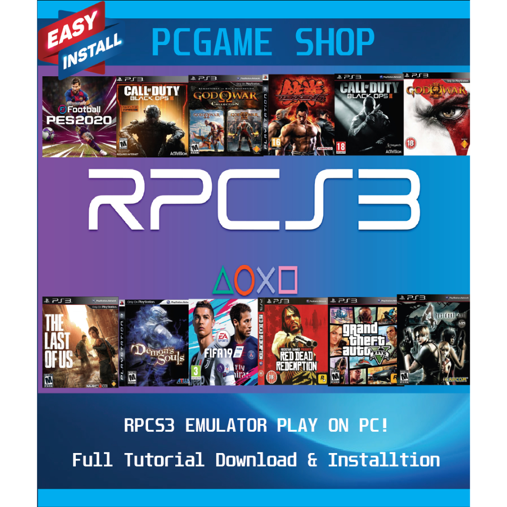 RPCS3 Full Tutorial Download & Installtion 【PS3模拟器Full教程】PC Digital ...