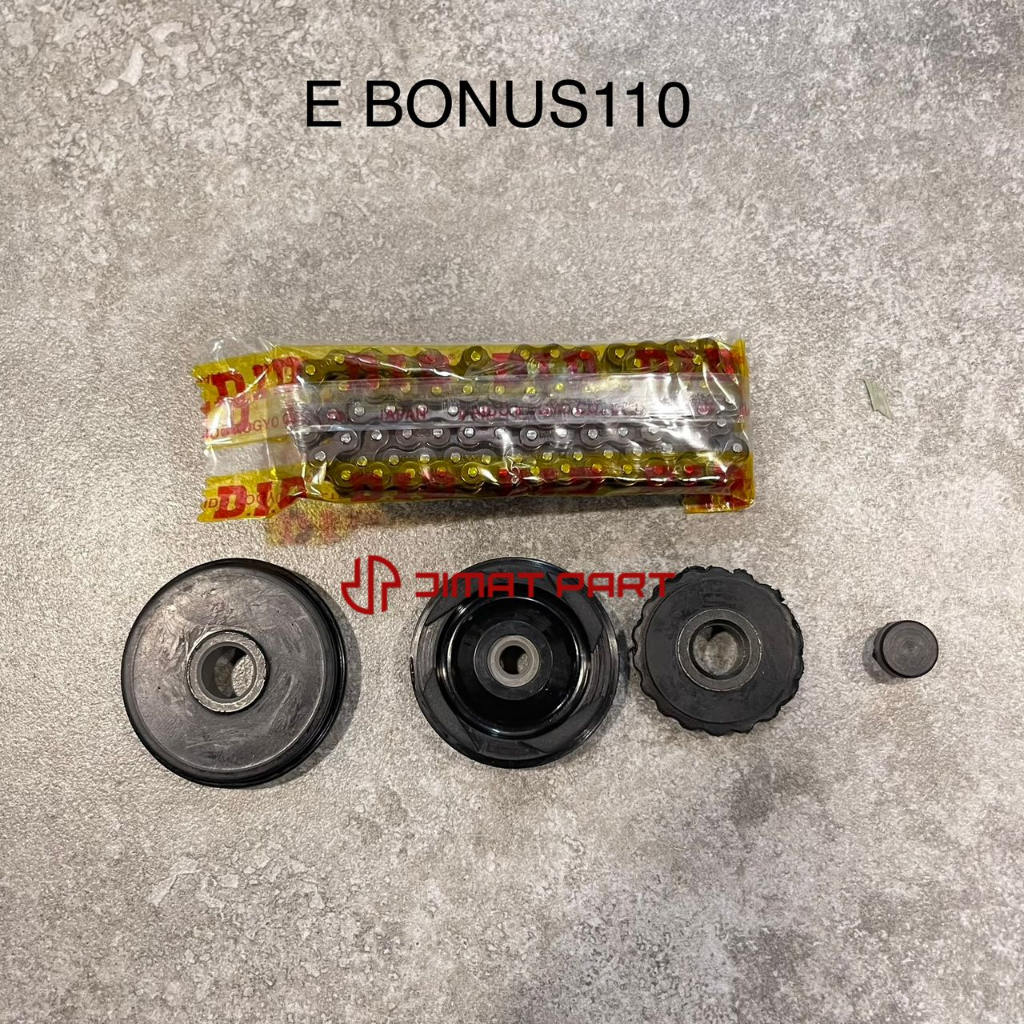 SYM EBONUS E-BONUS 110 BONUS TIMING CHAIN SET 5IN1 25H RANTAI KECIL SET ...