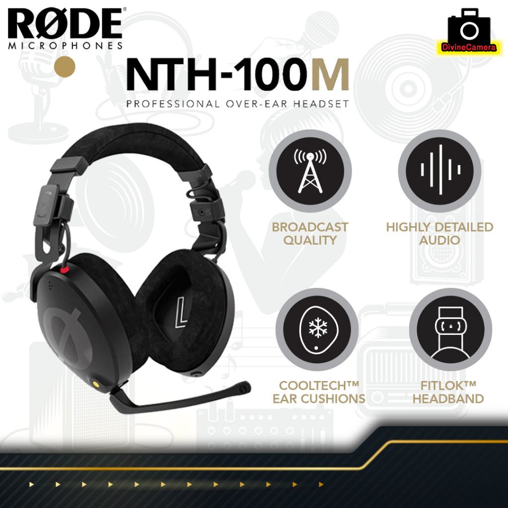 RODE NTH-100M Professional Over-ear Headset | Shopee Malaysia