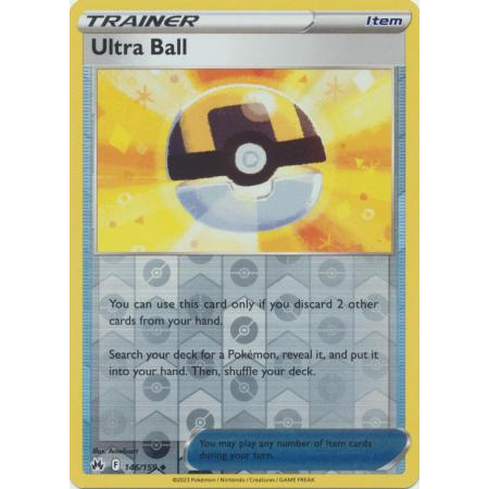 Ultra Ball/ 146/159 / Reverse Holo & Uncommon / Crown Zenith Pokemon ...