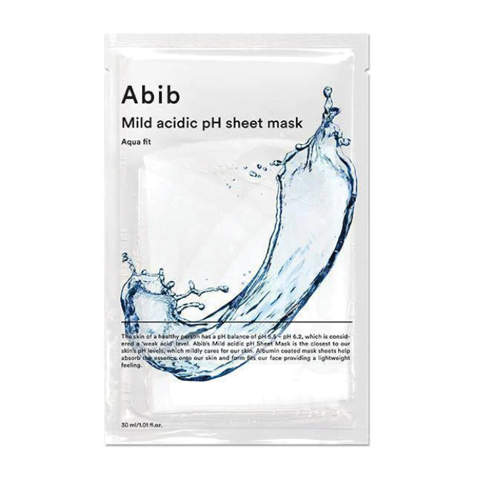 ABIB Mild acidic pH sheet mask (Aqua fit) | Shopee Malaysia