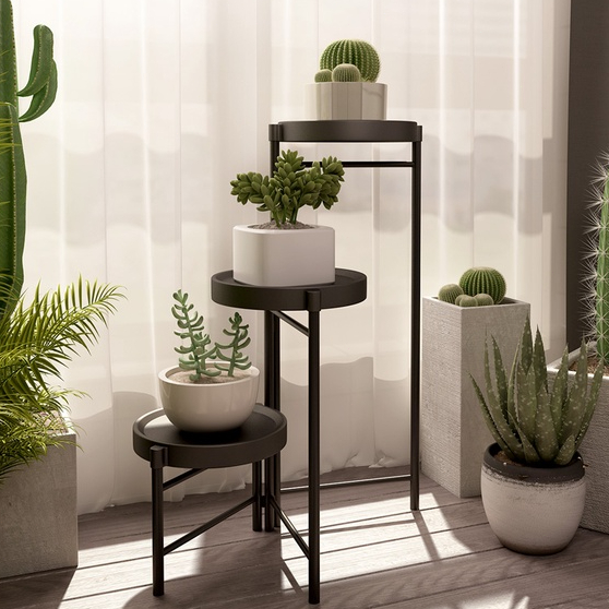 Rak Pasu Rak Bunga Flower Rack Plant pot stand Planters Balcony Outdoor ...