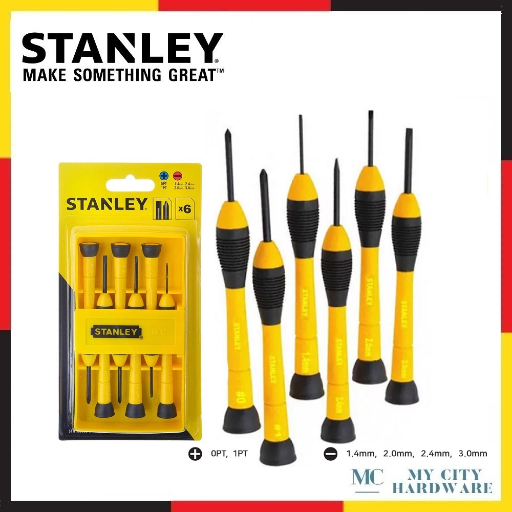 Stanley STHT66052-8 (66-052) 6 Piece Bi-Material Handle Precision ...