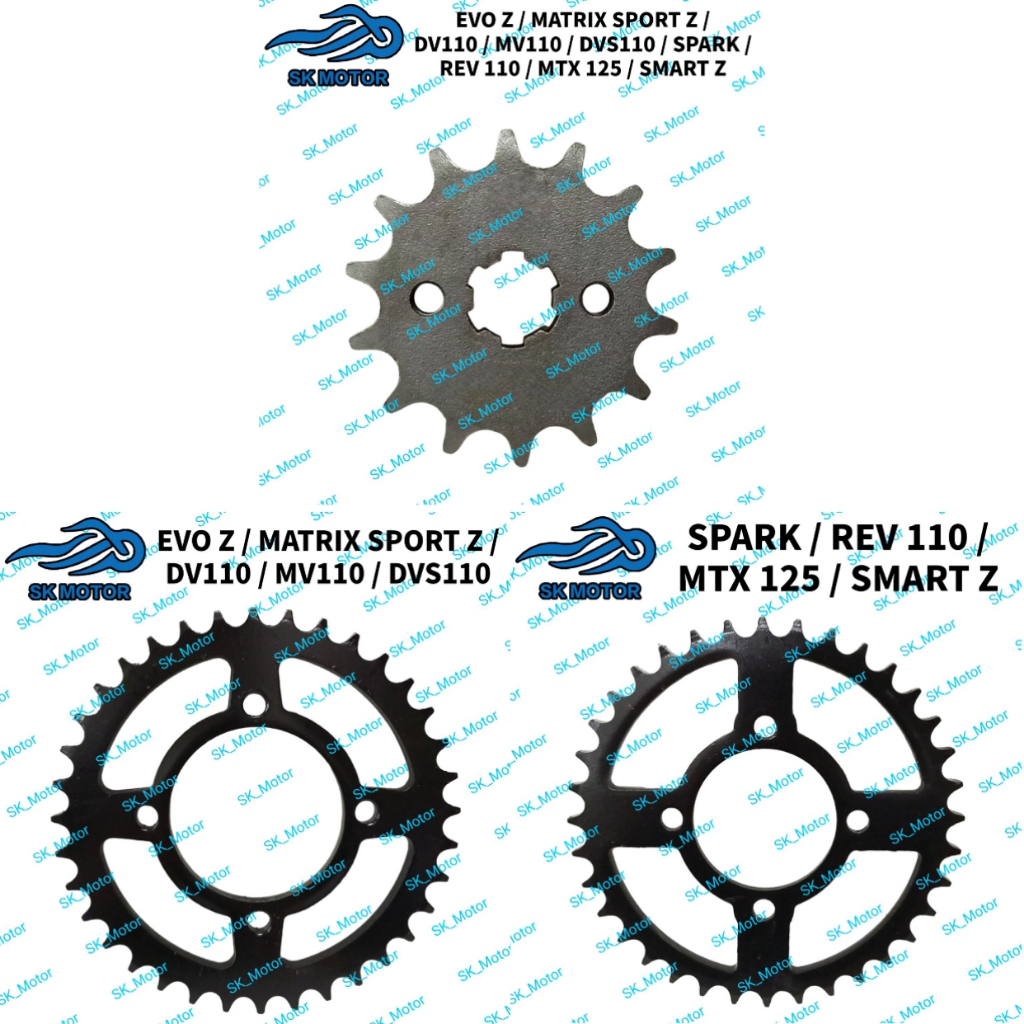 Demak EVO Z ZR MATRIX SPORT Z DV MV 110 DVS 110 SPARK REV 110 MTX125 SMART Z Front Rrear ...