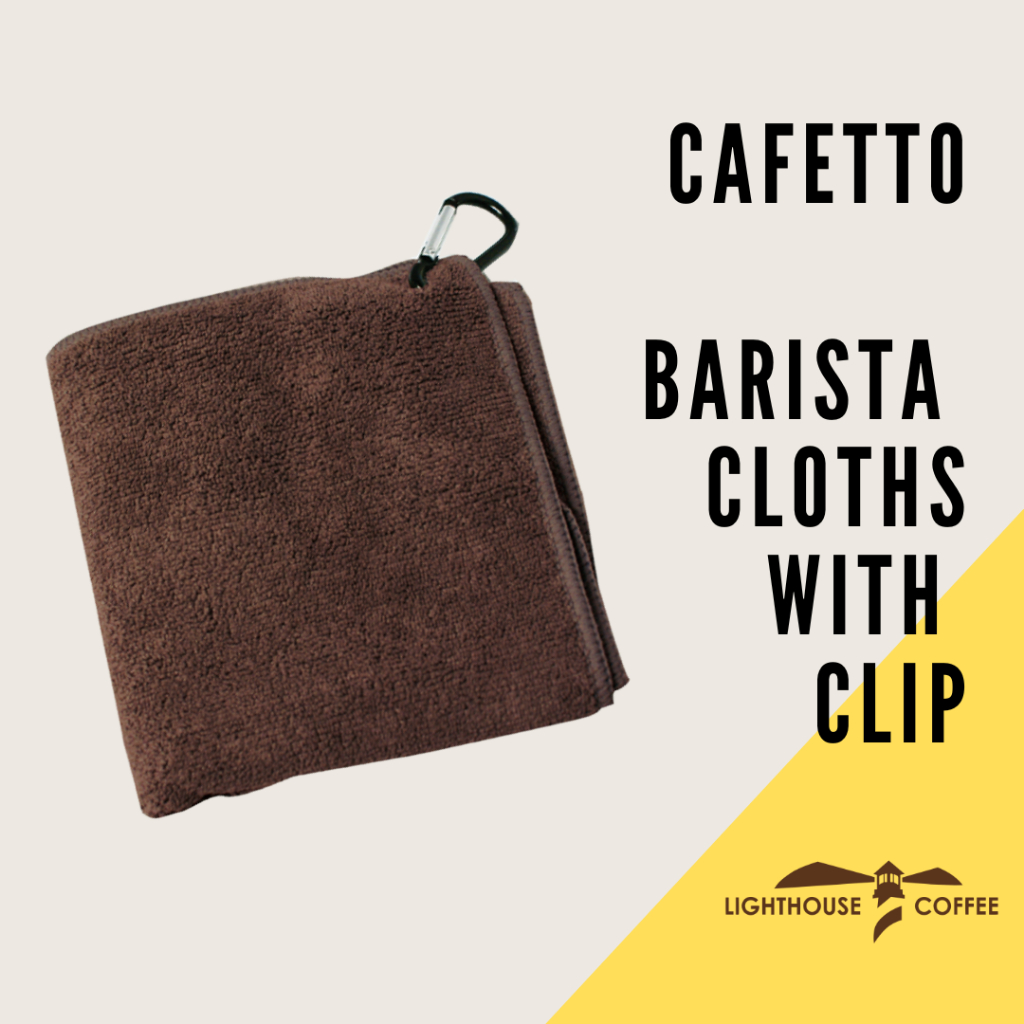 [ CAFETTO ] BARISTA CLOTH WITH CLIP (BROWN CLOUR) | Shopee Malaysia