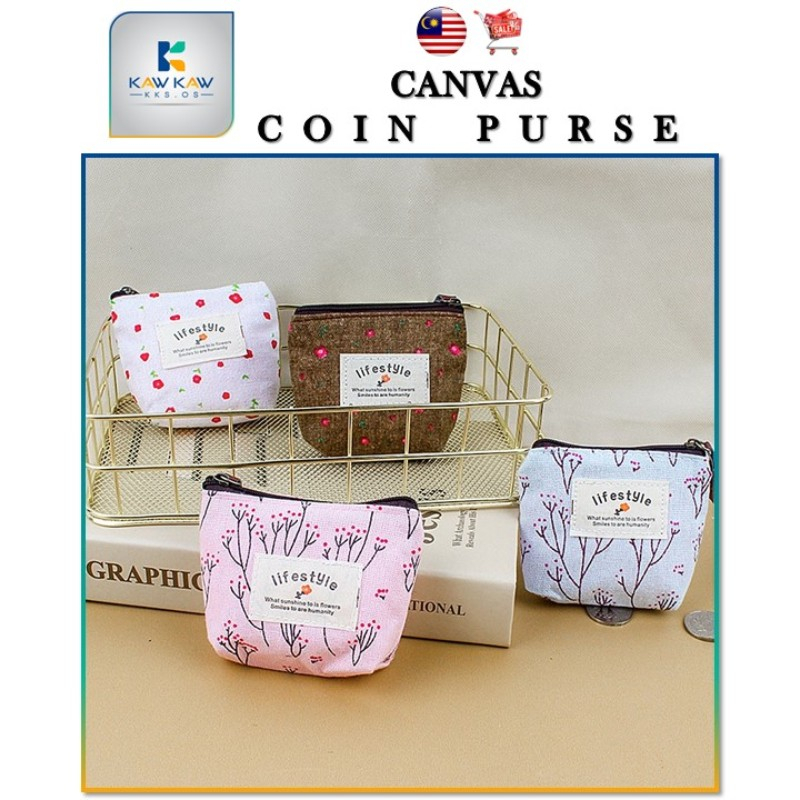 𝐊𝐊𝐒 𝐂𝐚𝐧𝐯𝐚𝐬 𝐌𝐢𝐧𝐢 𝐏𝐮𝐫𝐬𝐞 🚚Japanese Fresh Women Cute Fashion Money Bag Easy ...